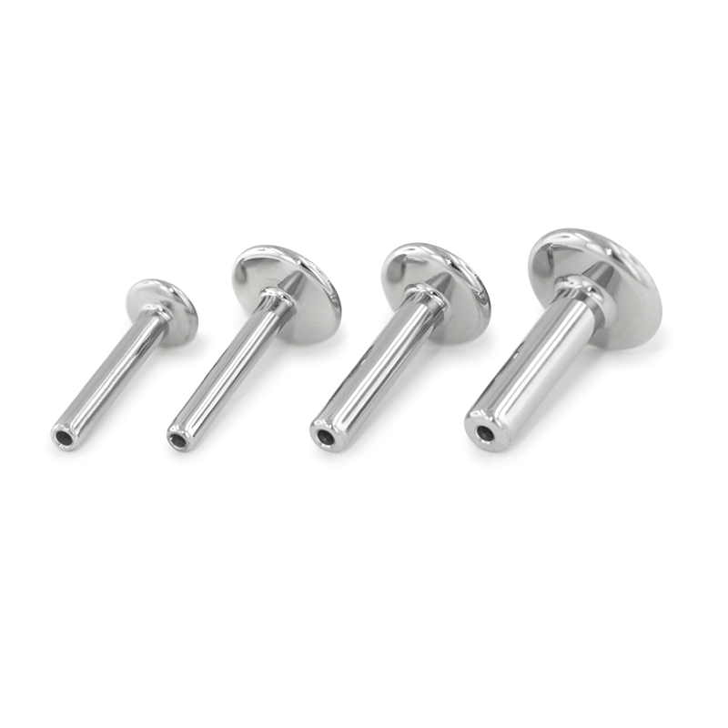 Threadless Labret Posts | Titanium Ear Jewelry | NeoMetal Inc