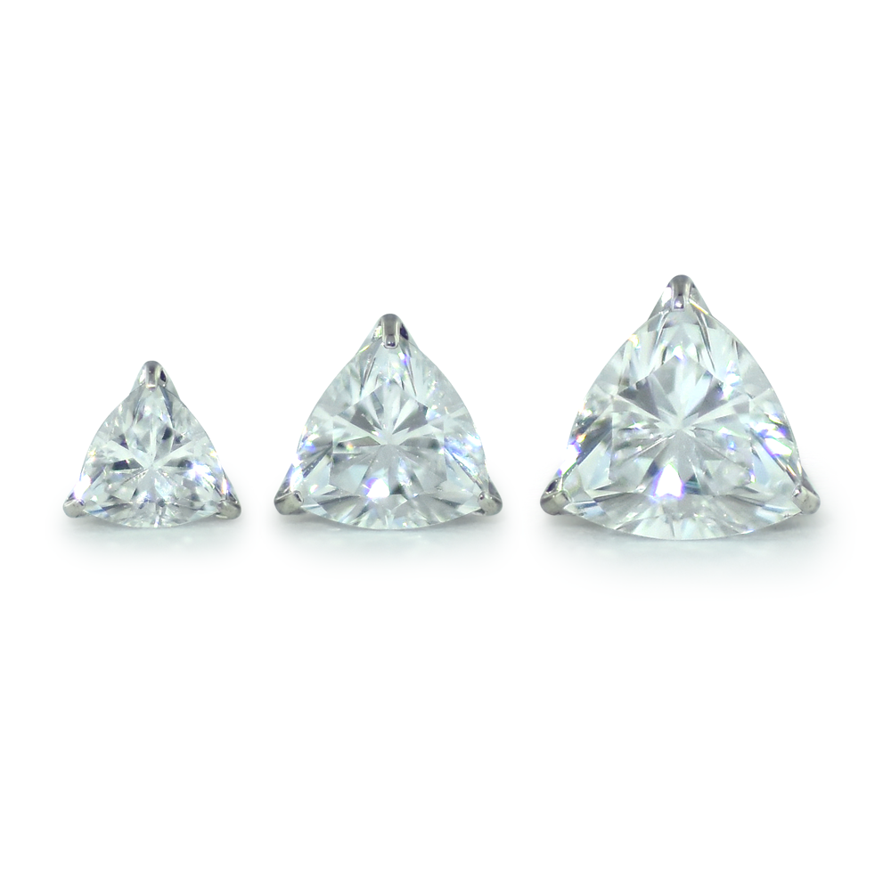Titanium Trillion Cut Prong Set Gem – NeoMetal Inc