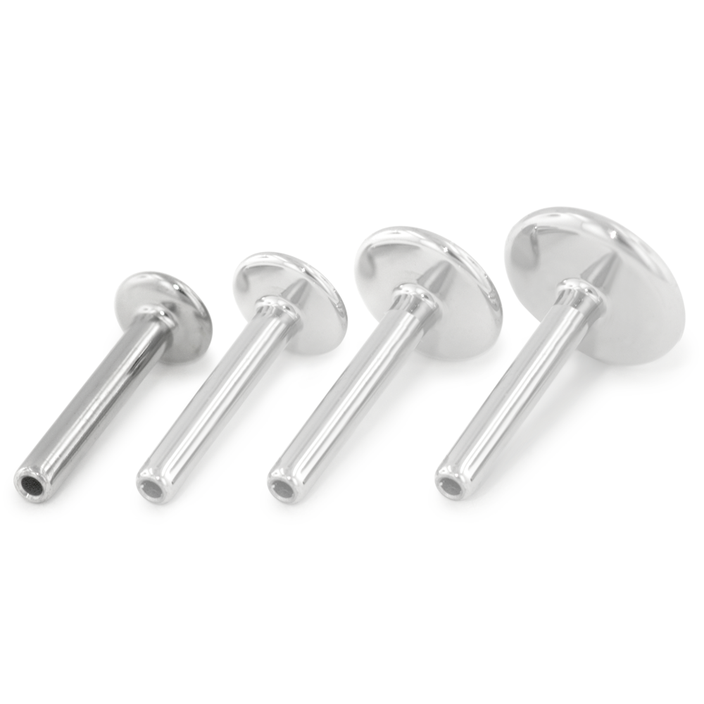 Threadless Labret Posts | Titanium Ear Jewelry | NeoMetal Inc